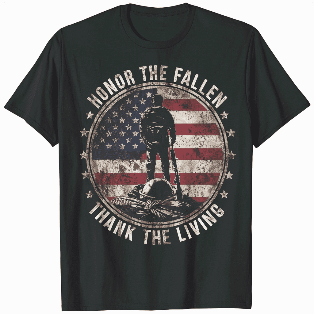 Remembering Our Fallen T-Shirt Memorial Day Tribute - Walmart.com