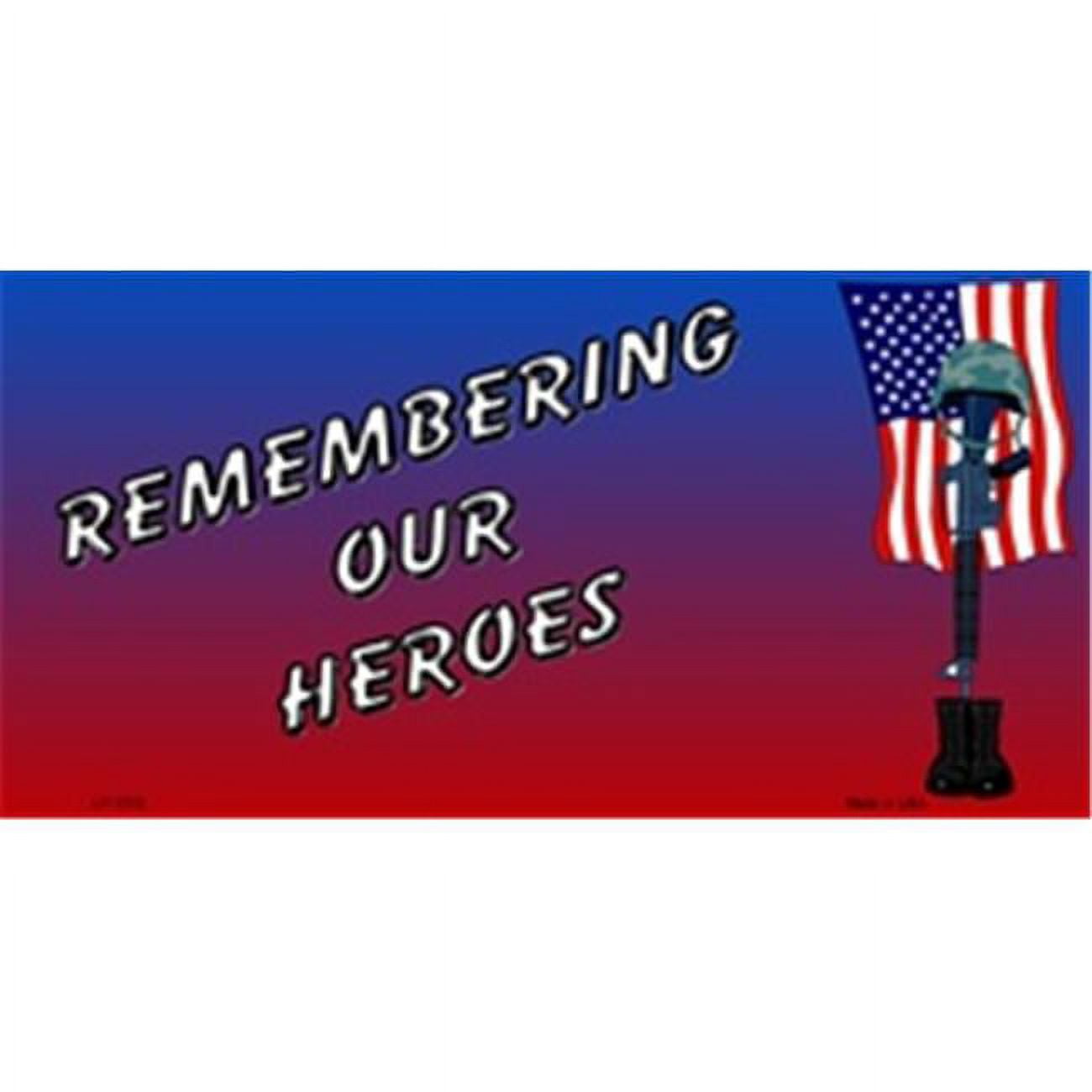 Remembering Our Heroes License Plates Tags - Walmart.com