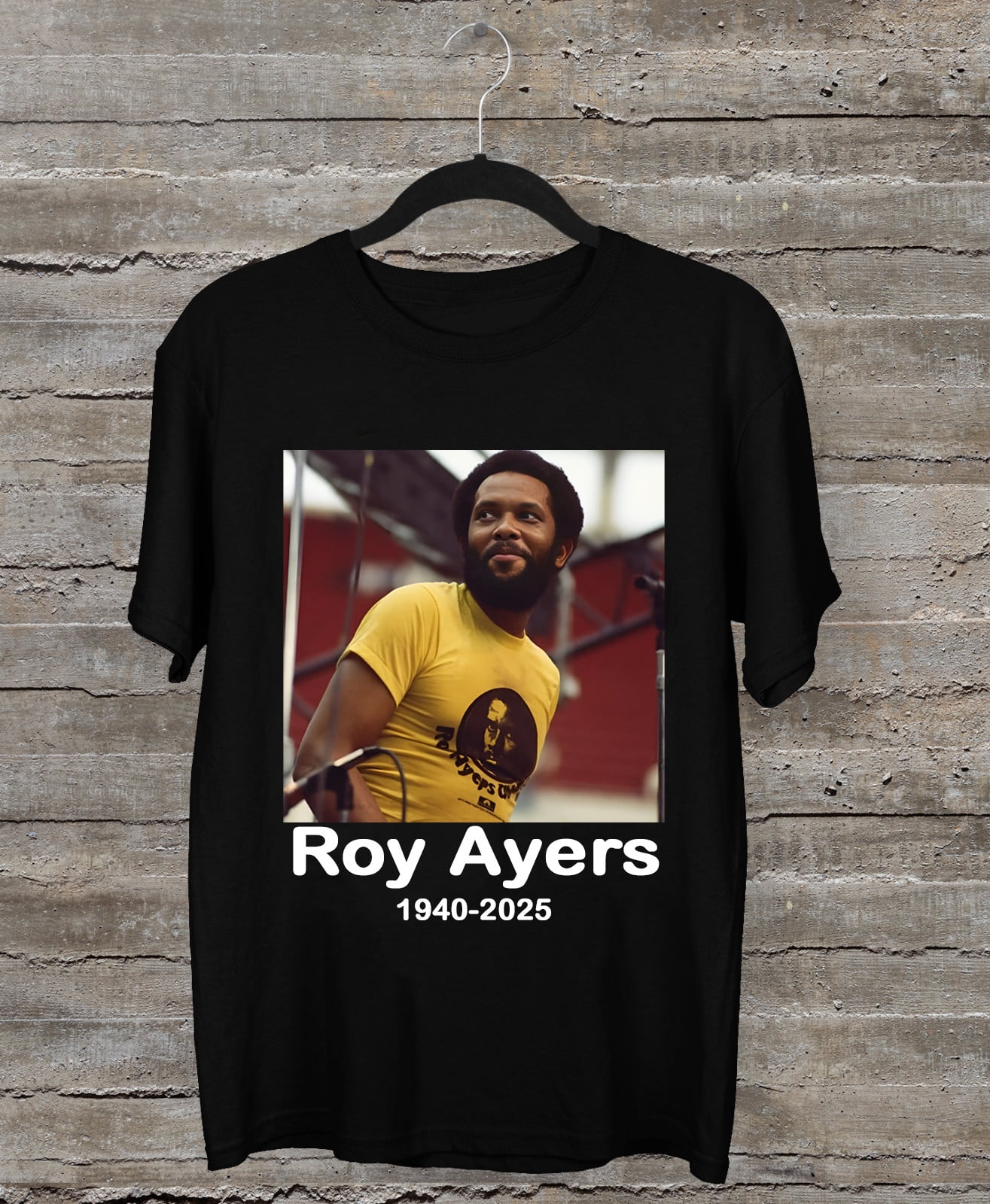 Remembering Roy Ayers 1940-2025 Short Sleeve Black All Size Shirt AE413 - Walmart.com