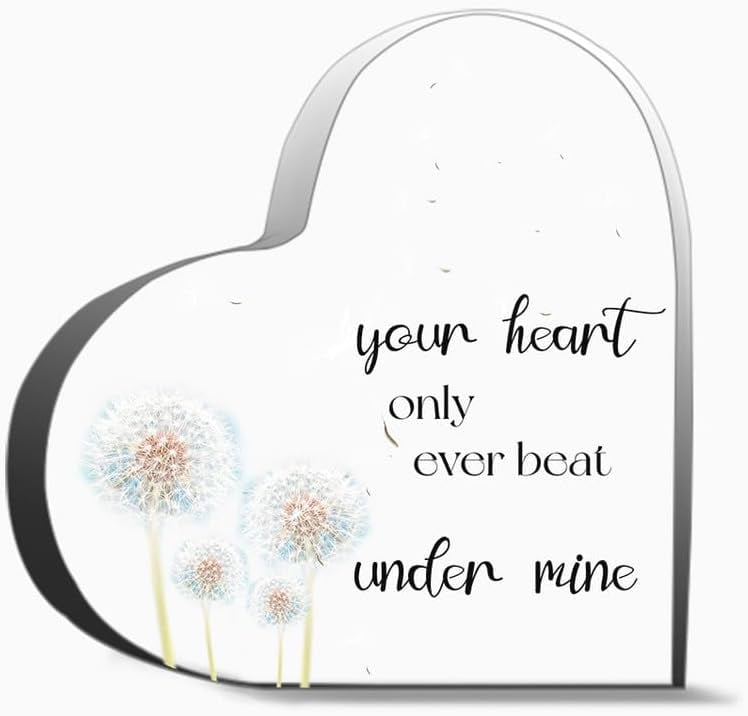 Remembrance Gifts With Sympathy Condolence Heart Shaped Acrylic Desk ...