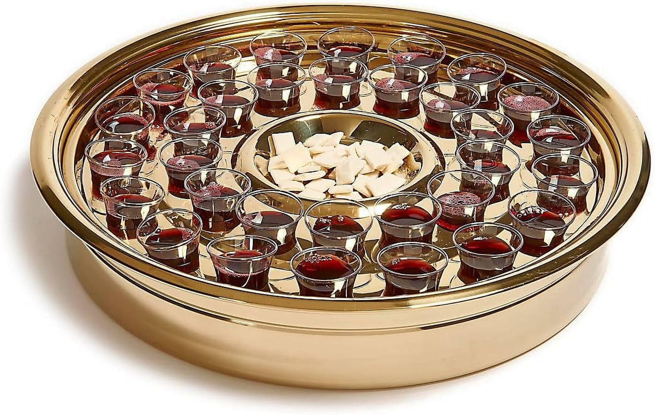RemembranceWare Communion One Pass Tray & Disk, Brass - Walmart.com