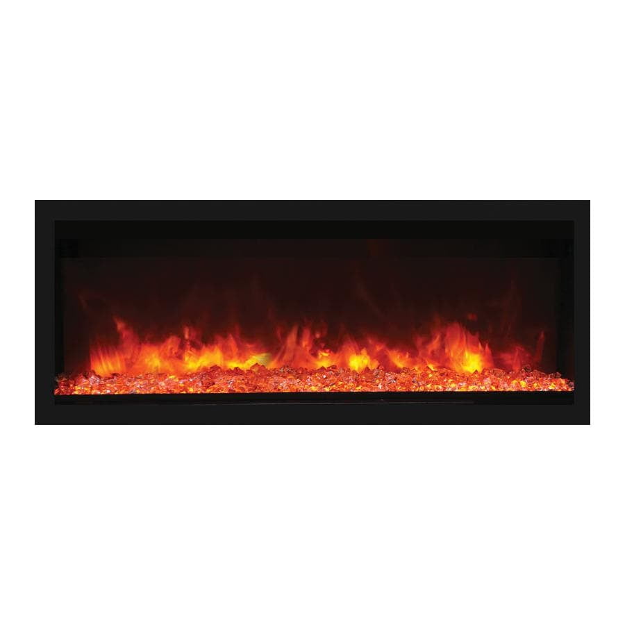 Remii by Amantii Panorama Tall 55-Inch Built-In Electric Fireplace with ...
