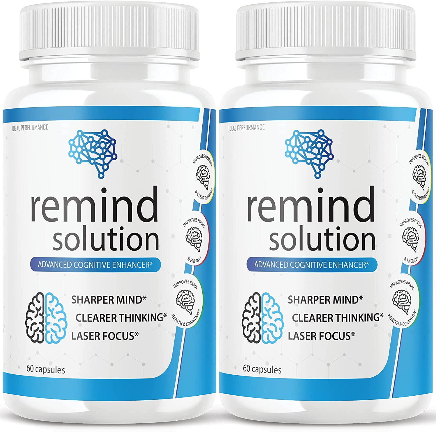Remind Solution For Powerful Memory Support (2 Pack) - 120 Capsules ...