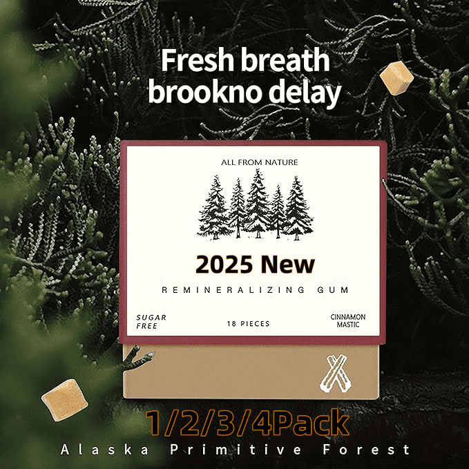 Remineralizing Chewing Gum, 2025 NEW Organic Natural Mastic Mint ...