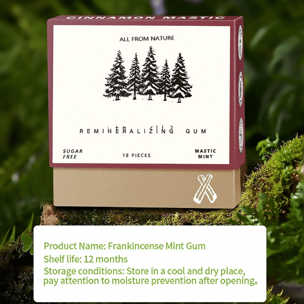 Remineralizing Chewing , New Organic Natural Mastic Mint Sugar-Free ...