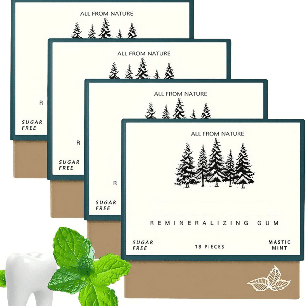 Remineralizing Chewing , New Organic Natural Mastic Mint Sugar-Free ...