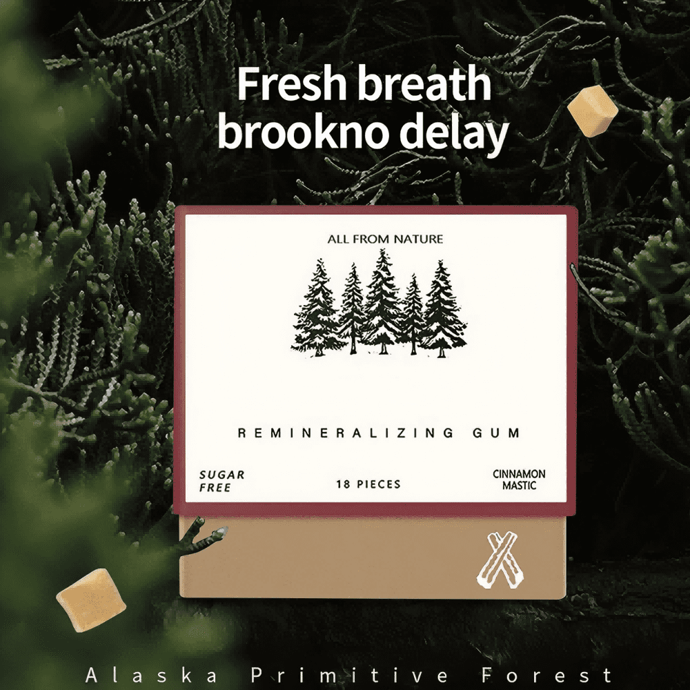 Remineralizing Chewing , New Organic Natural Mastic Mint Sugar-Free ...