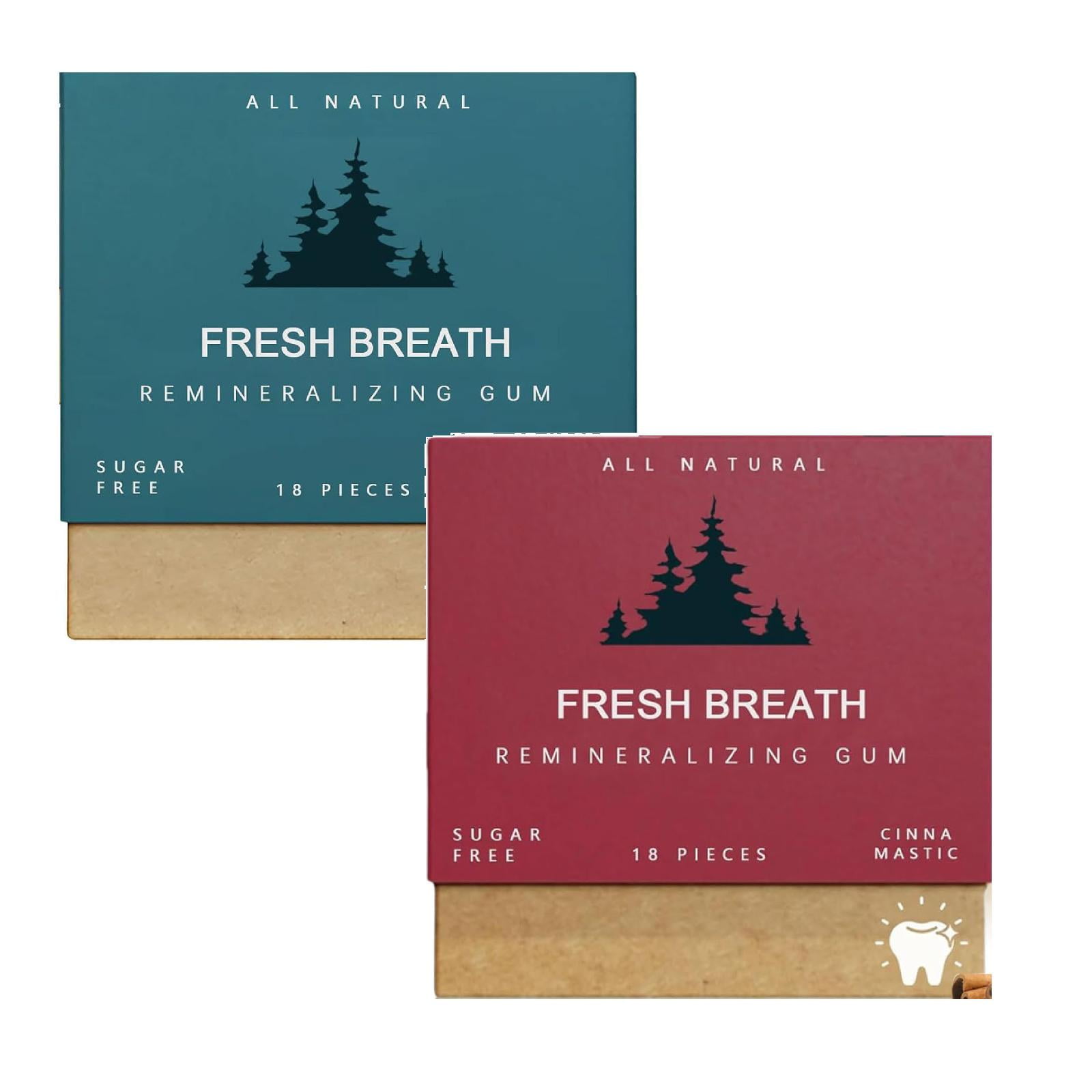 Remineralizing Gum-Organic Mastic Mint Sugar-Sugar-Free Chewing Gum to ...