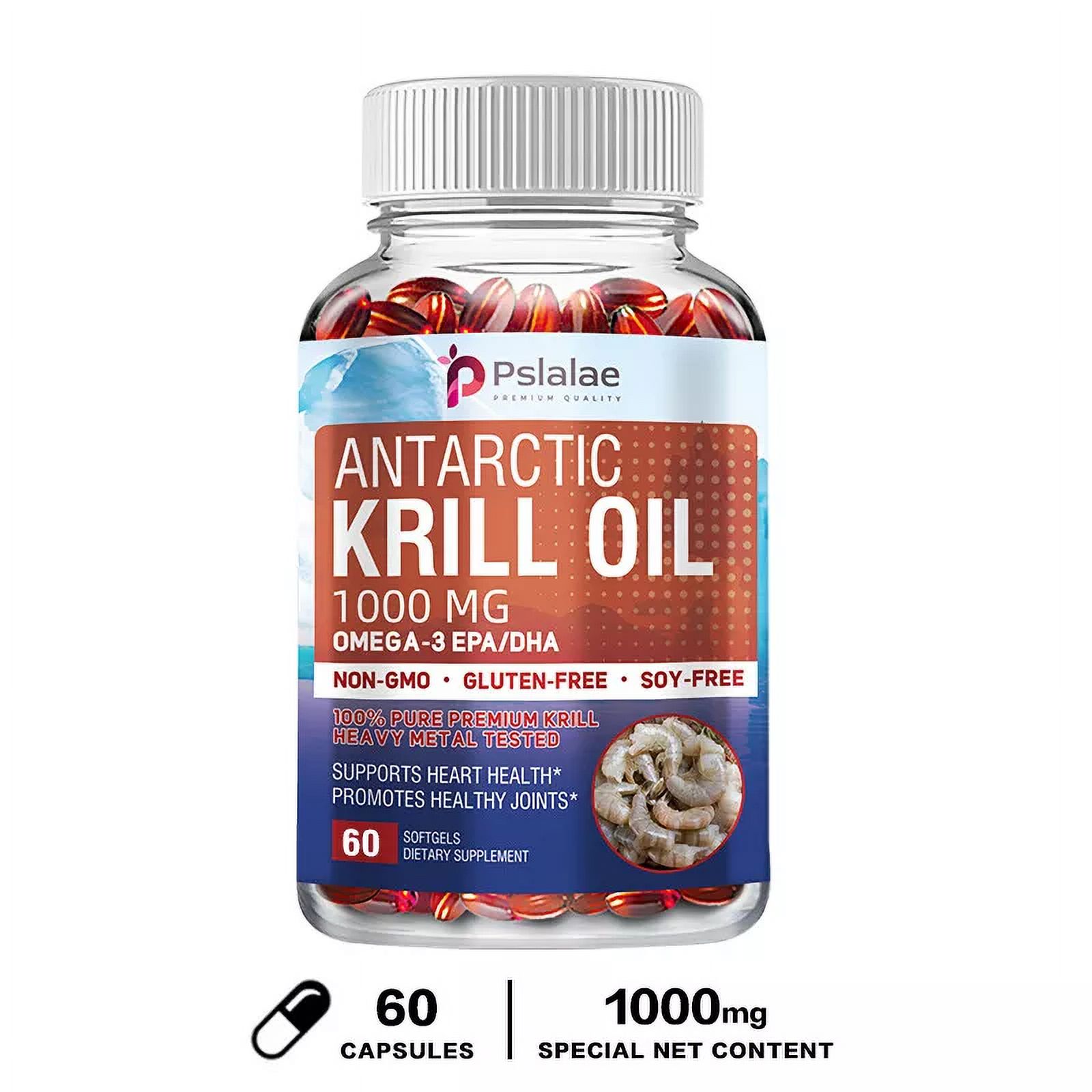 Remingo Antarctic Krill Oil 1000mg -with Omega-3 EPA, DHA, Astaxanthin ...