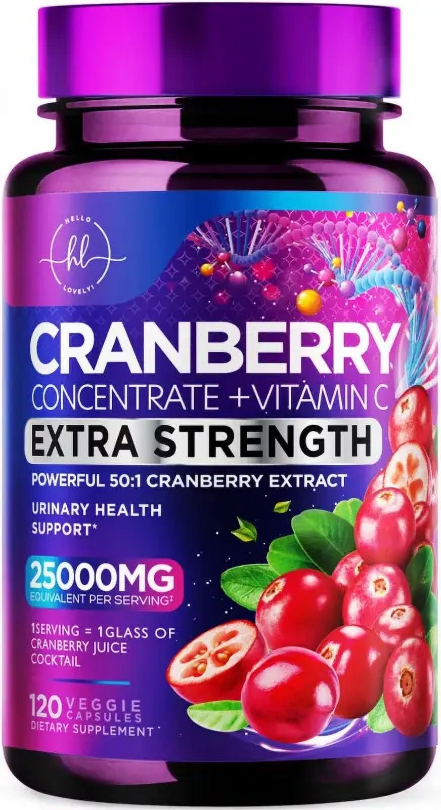 Remingo Cranberry Extract Pills + Vitamin C Extra Strength Urinary ...