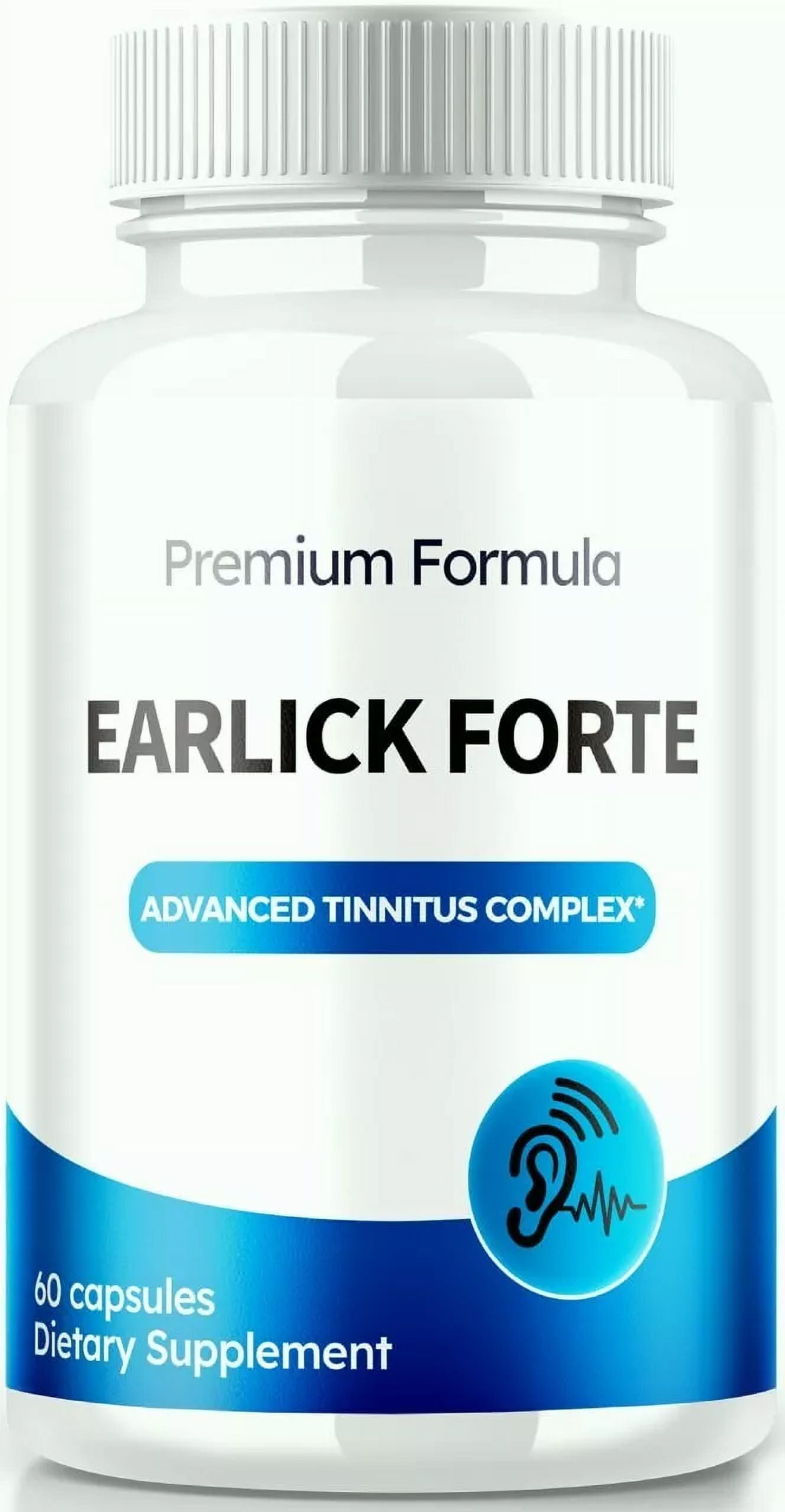 Remingo Earlick Forte Tinnitus & Hearing Support Pills to Reduce ...