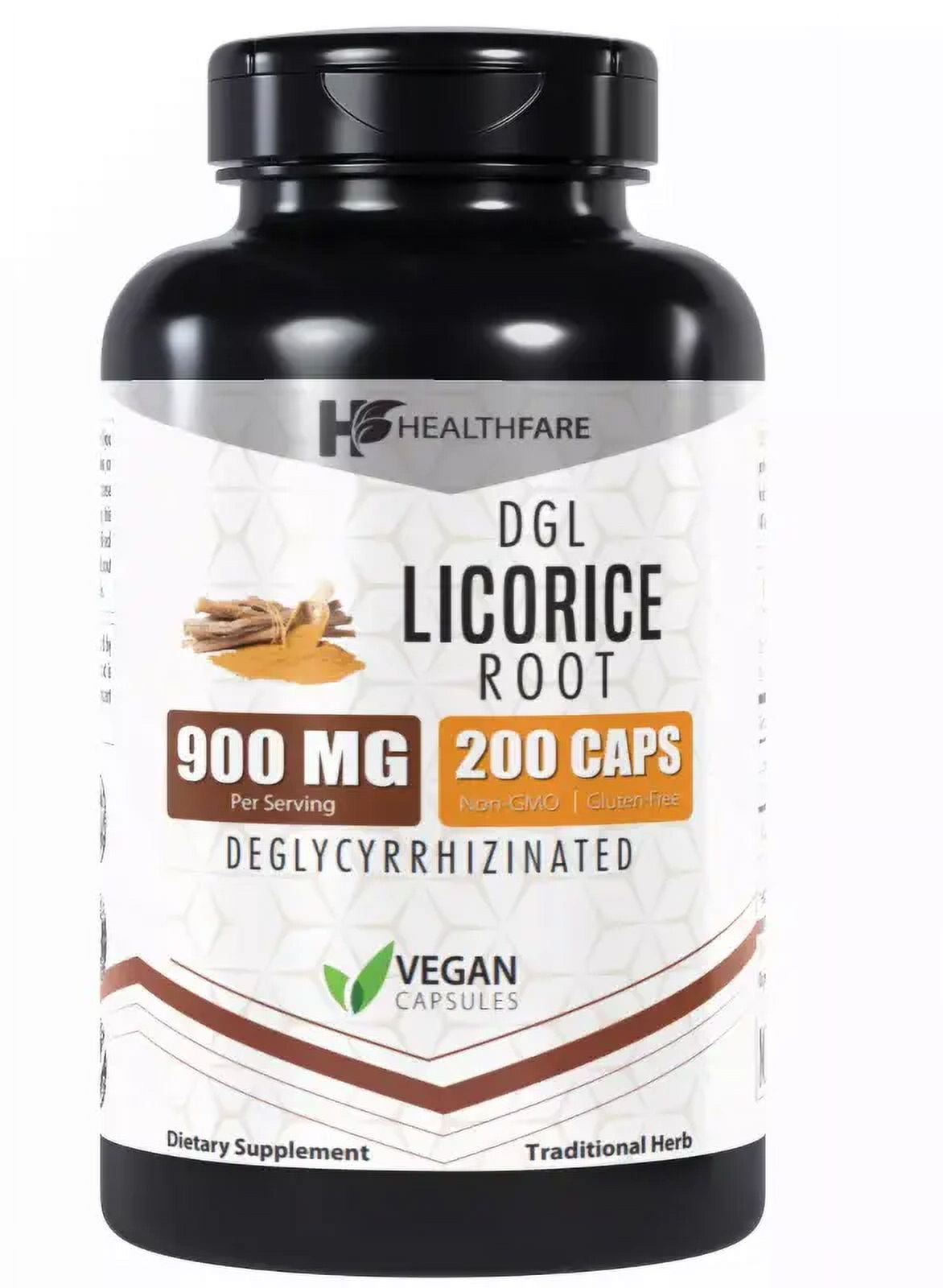 Remingo Licorice Root Capsules 900 mg 200 Count DGL Supplement Extract ...