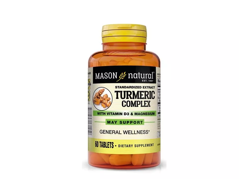 Remingo Mason Vitamins Turmeric Complex Vitamin D3 Magnesium 60 Tablets ...