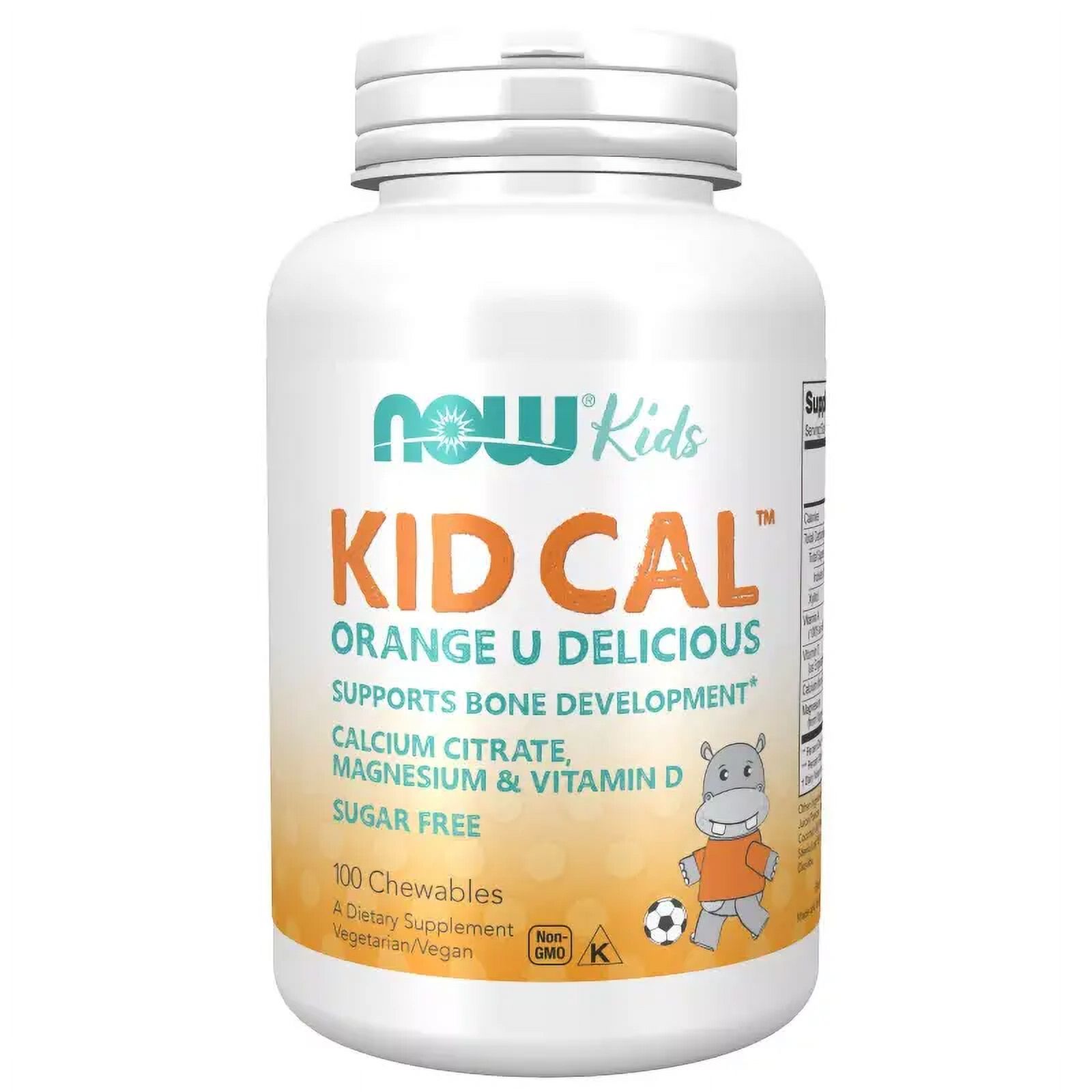 Remingo NOW Foods Kid-Cal Orange U Delicious Chewable Calcium, 100 ...