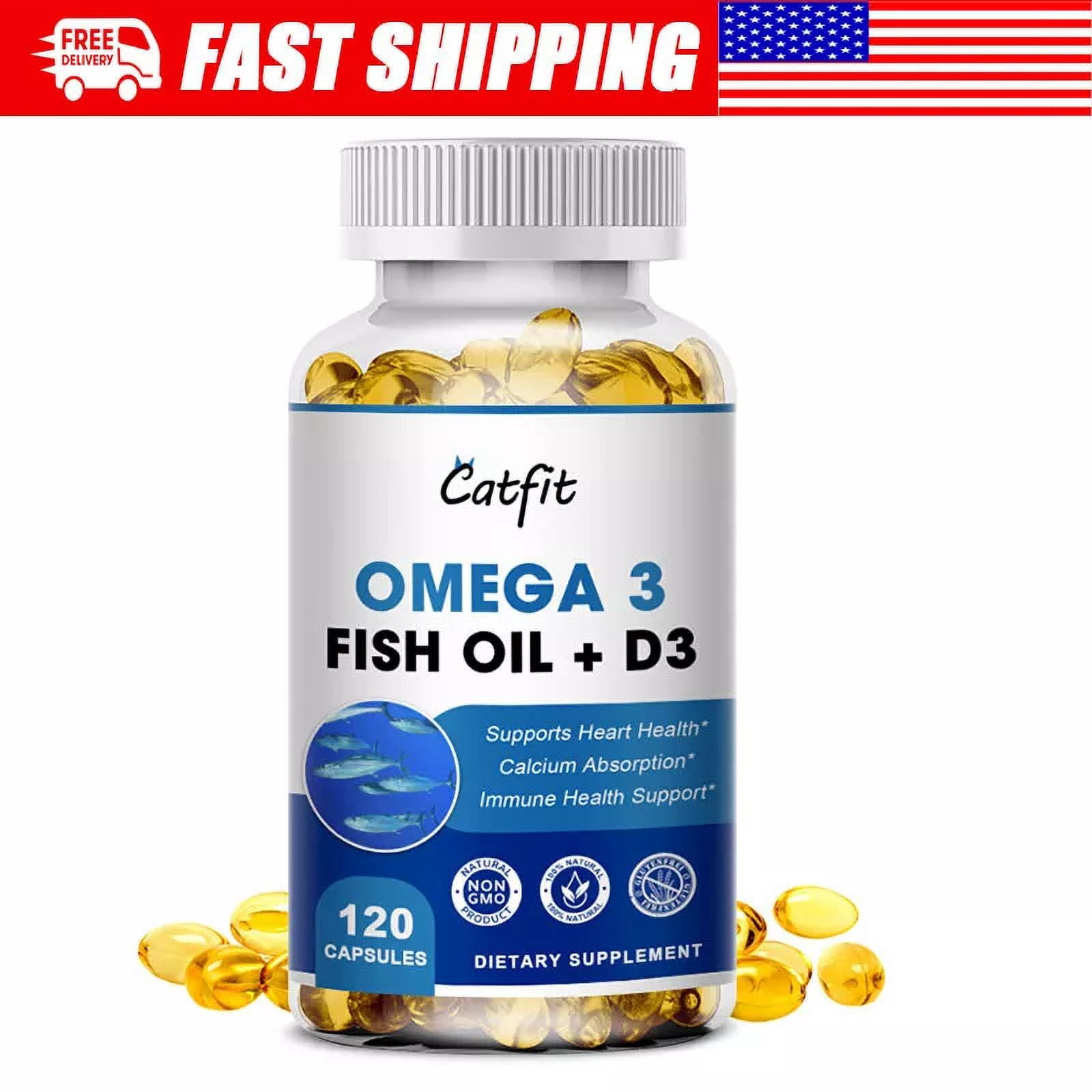 Remingo Omega 3 Fish Oil Capsules 3x Strength EPA & DHA Highest Potency ...