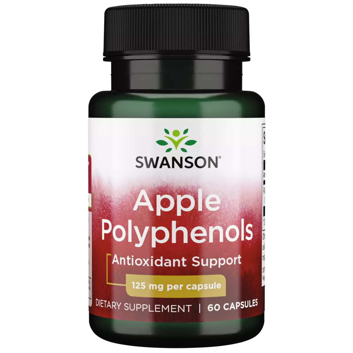 Remingo Swanson Maximum Strength Apple Polyphenols 125 mg 60 Capsules ...