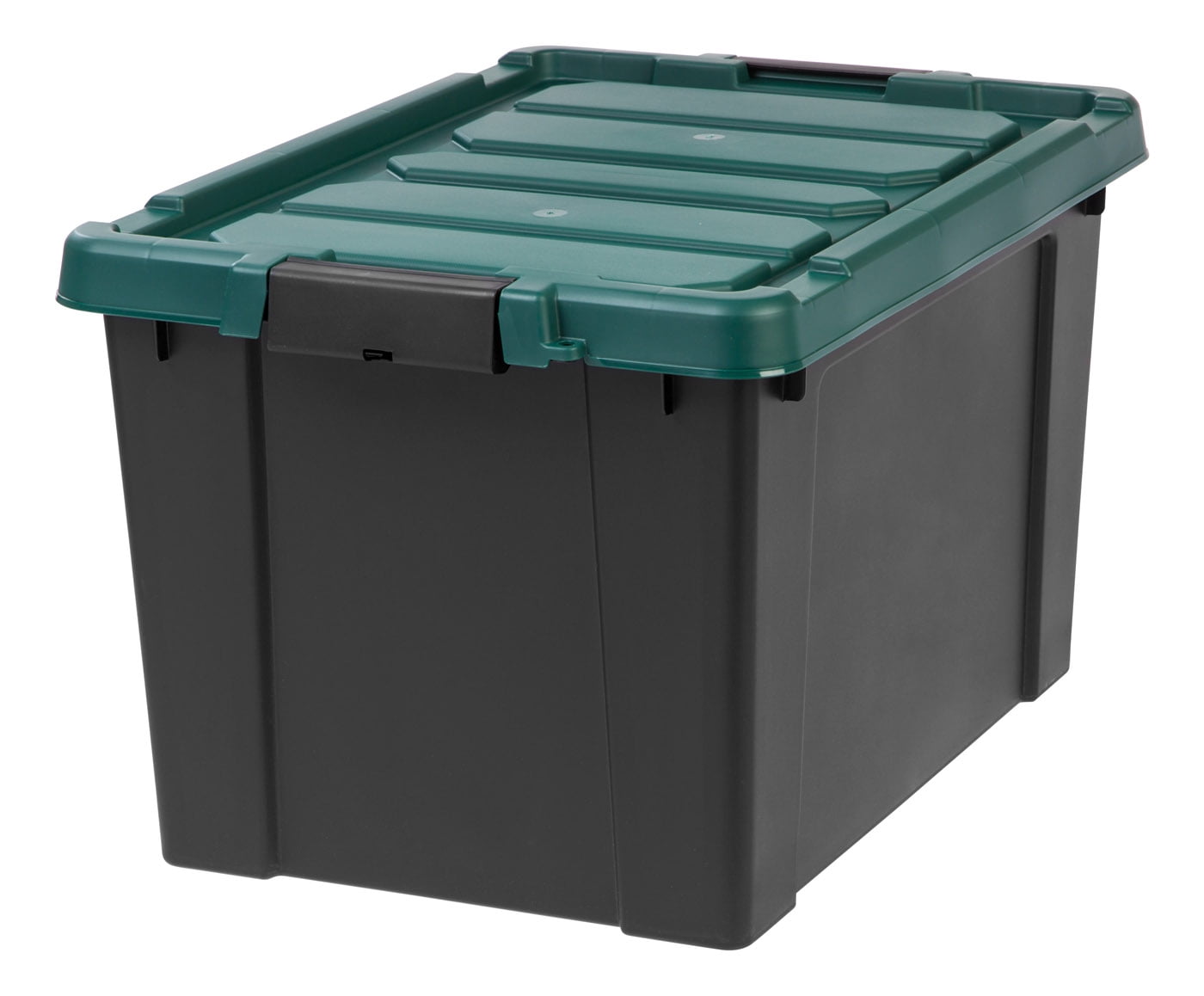 Remington 18 Gallon Lockable Storage Totes, Green Lid, Heavy-Duty ...
