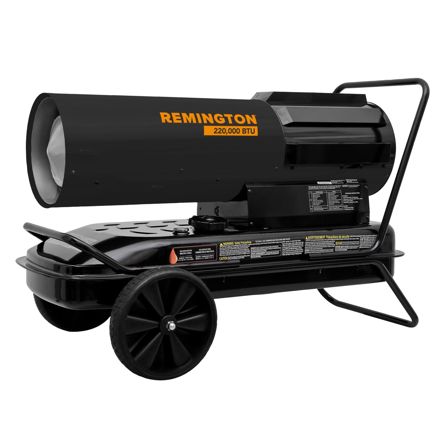 Remington 220,000 BTU Forced Air Kerosene Space Heater with Silent ...