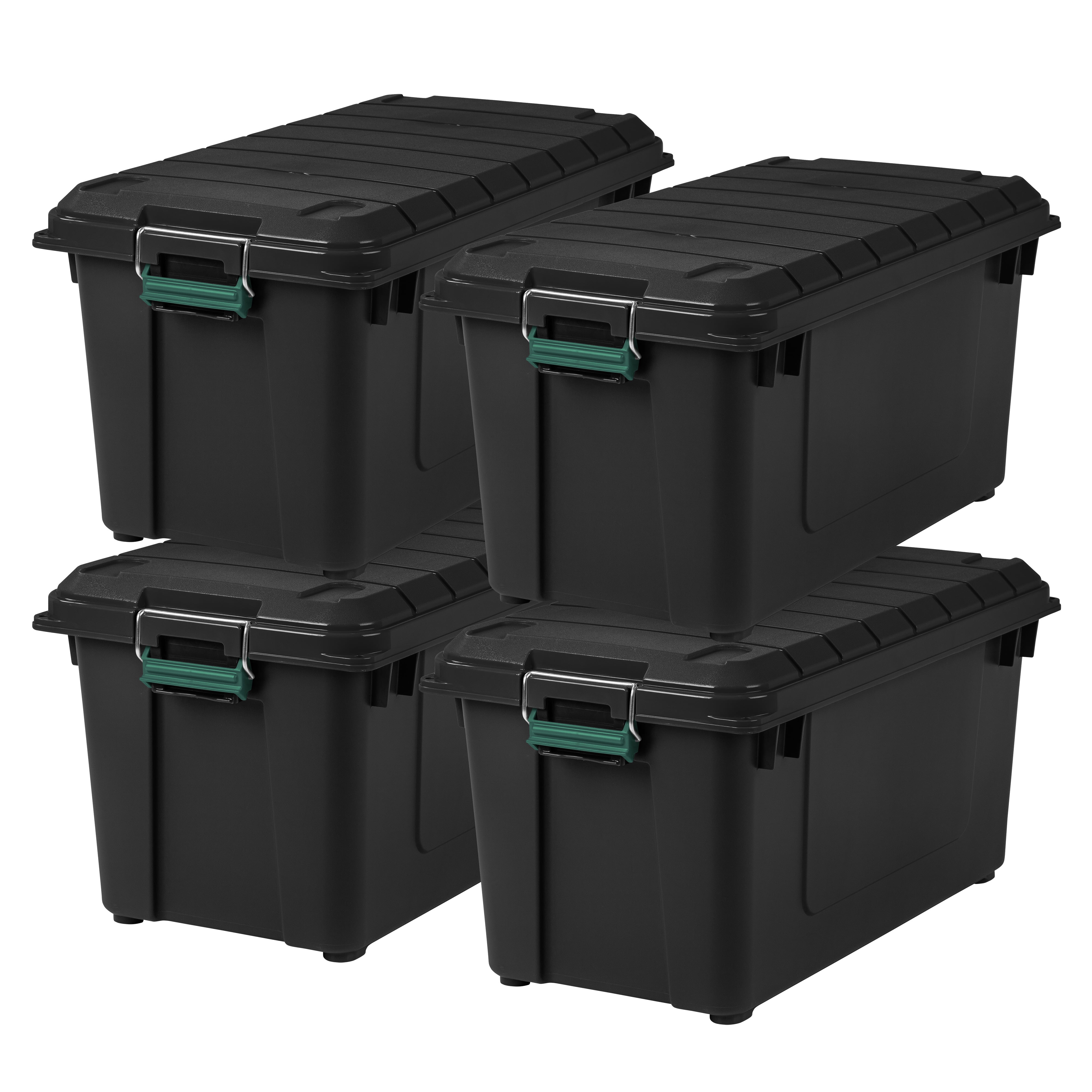 Remington® 22 Gal. Heavy Duty Plastic Storage Bins, Latching Lids ...