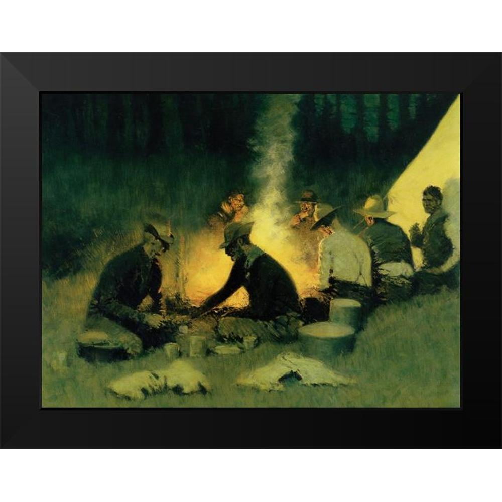Remington, Frederic 14x12 Black Modern Framed Museum Art Print Titled ...