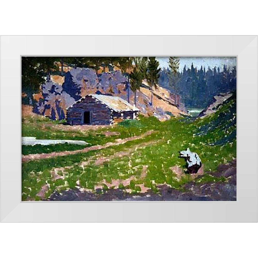 Remington, Frederic 18x13 White Modern Wood Framed Museum Art Print ...