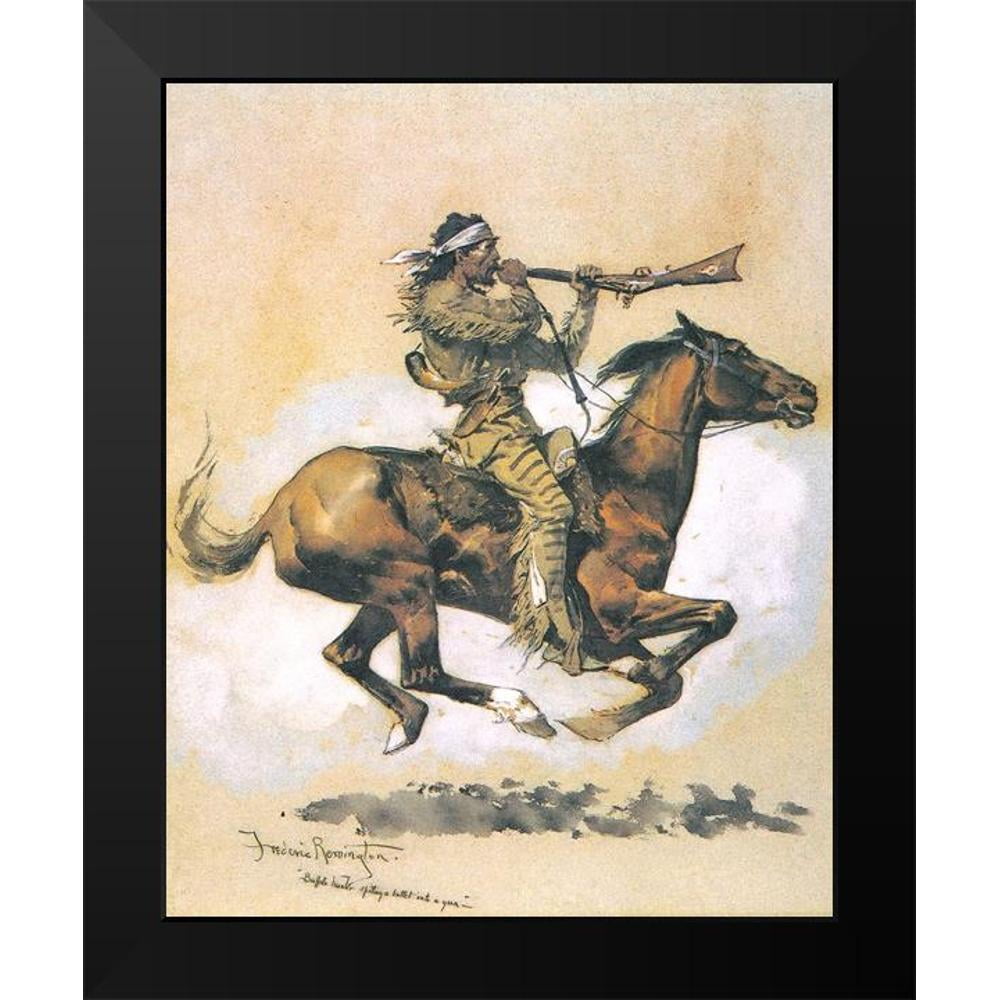 Remington, Frederic 20x24 Black Modern Framed Museum Art Print Titled ...