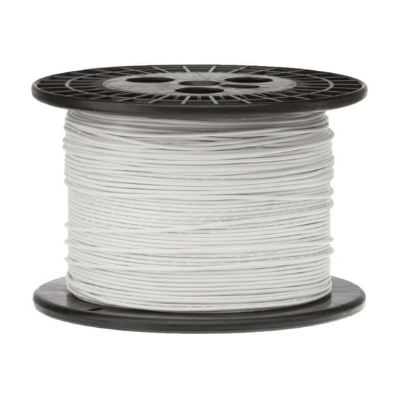 Remington Industries 22 AWG Stranded Hook-Up Wire, UL1007 300V, 1000 ft Length, White - Walmart.com
