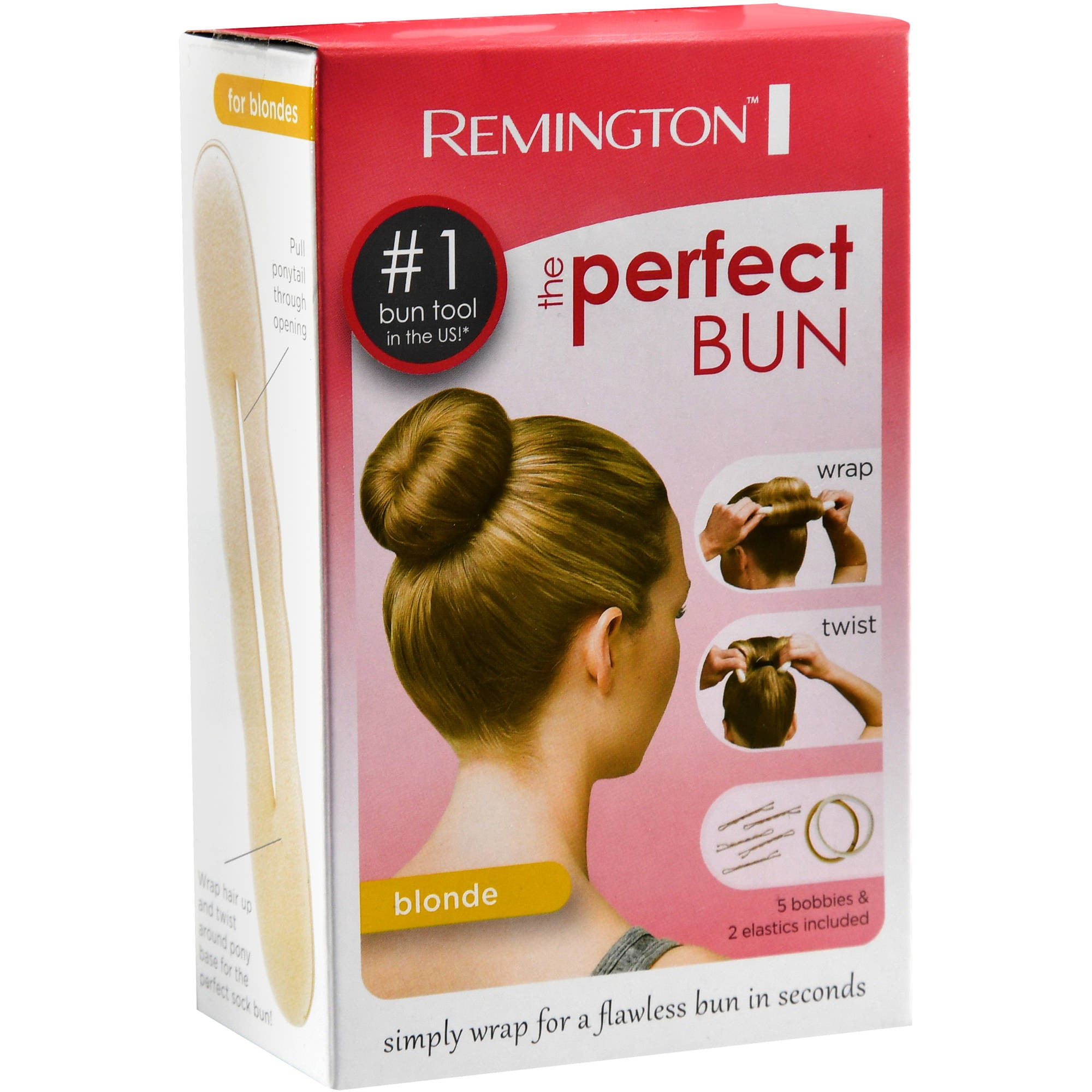 Remington Perfect Bun Hair Styling Tool, Blonde, Easy to Use, Secure ...