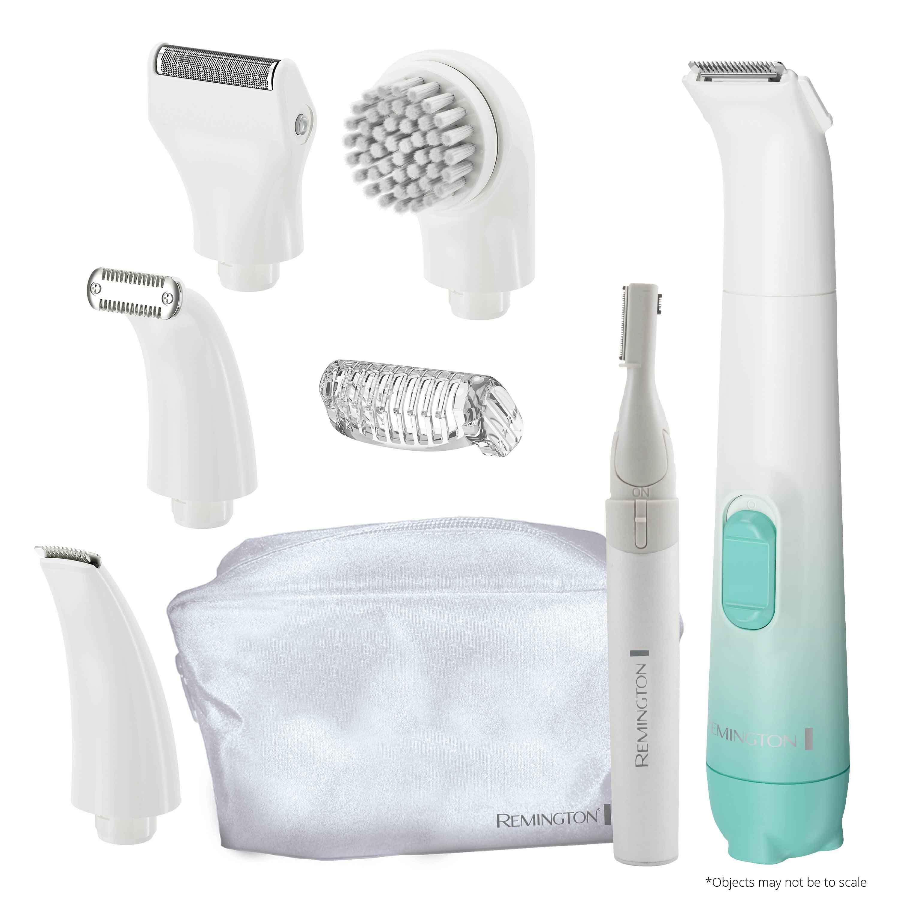 Remington Smooth & Silky 5-Piece Body and Bikini Groomer Kit, Mint ...