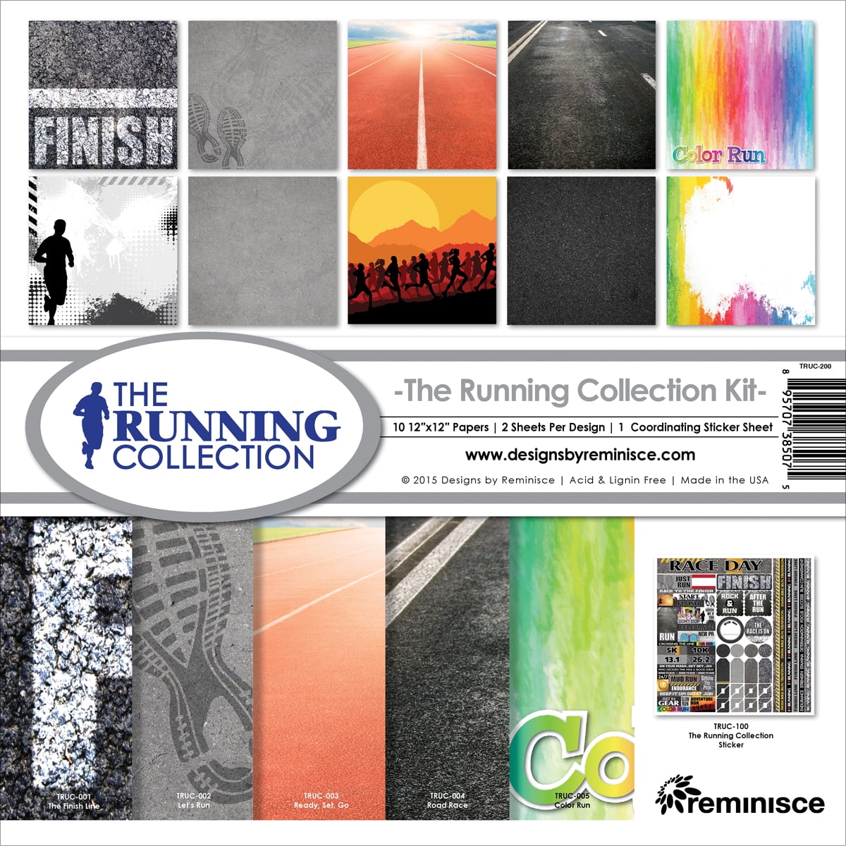 Reminisce Collection Kit 12"X12"-Running - Walmart.com