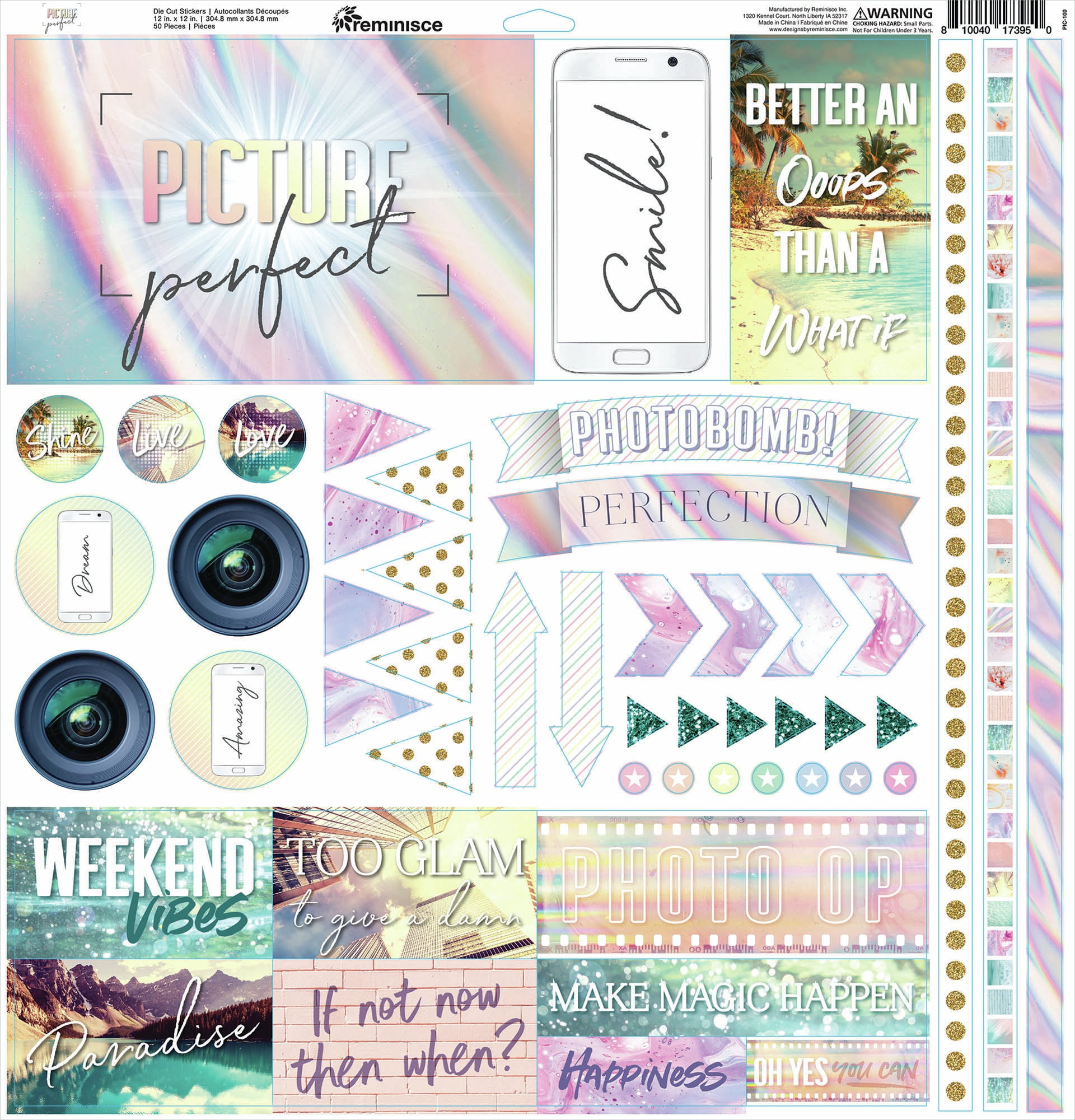 Reminisce Elements Cardstock Stickers 12