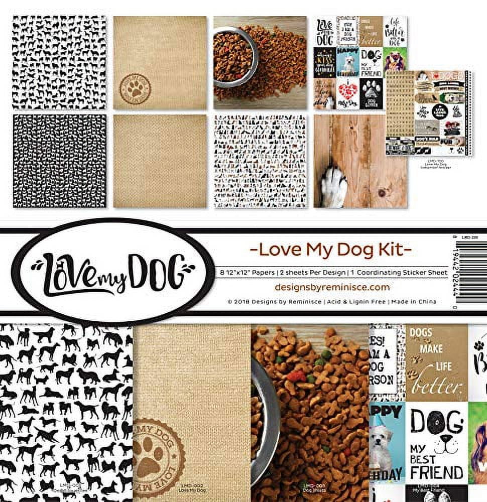 Reminisce (REMBC) LMD-200 Love My Dog Scrapbook Collection Kit, Multi ...