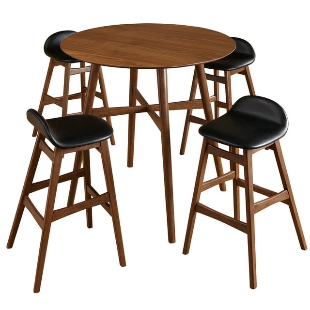 Free Shipping! Bellamy Studios Remmie 5 Piece Pub Set, Walnut Table ...