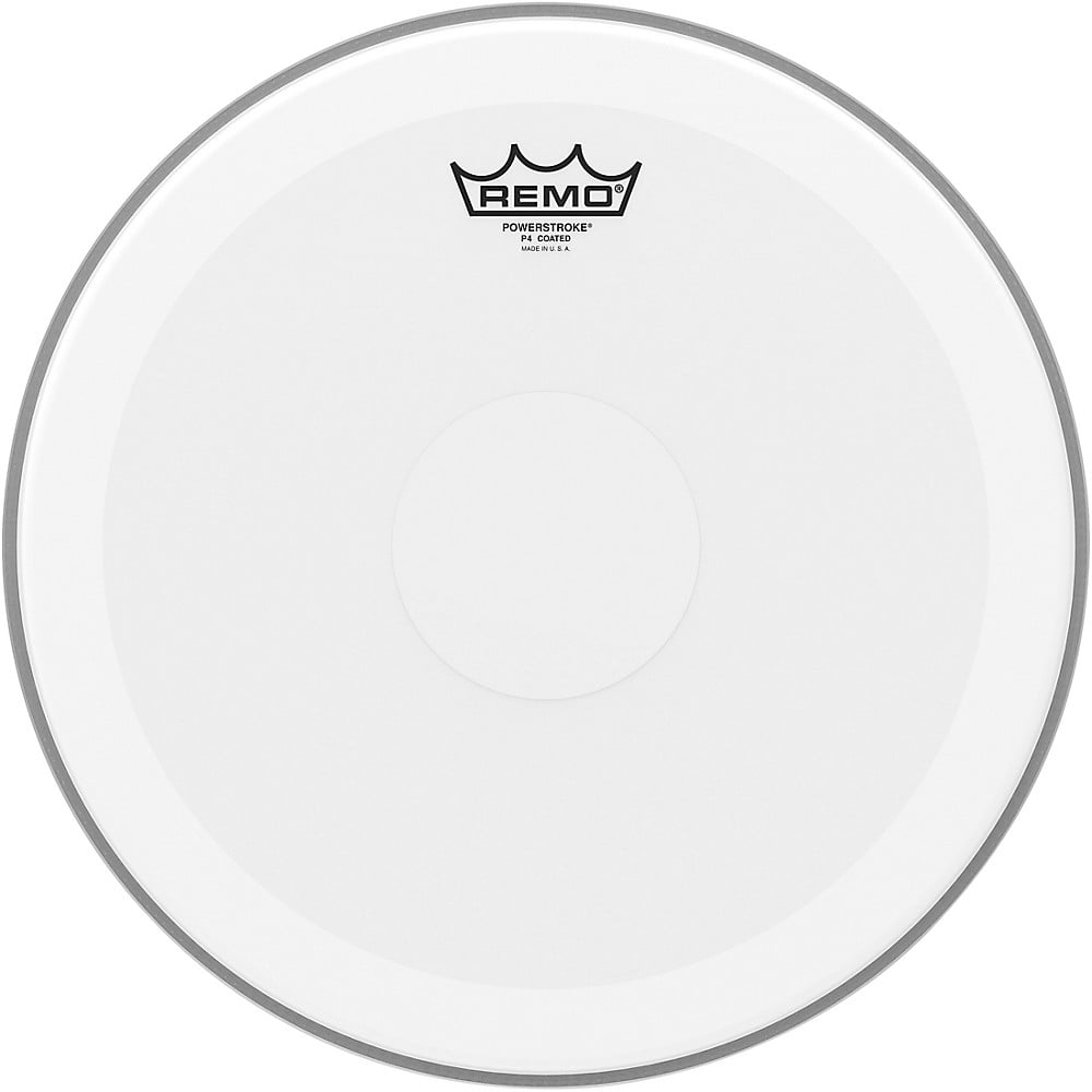 Remo Drum Heads 3701423 14 in. Dia. Clear Dot Batter, Powerstroke 4 ...