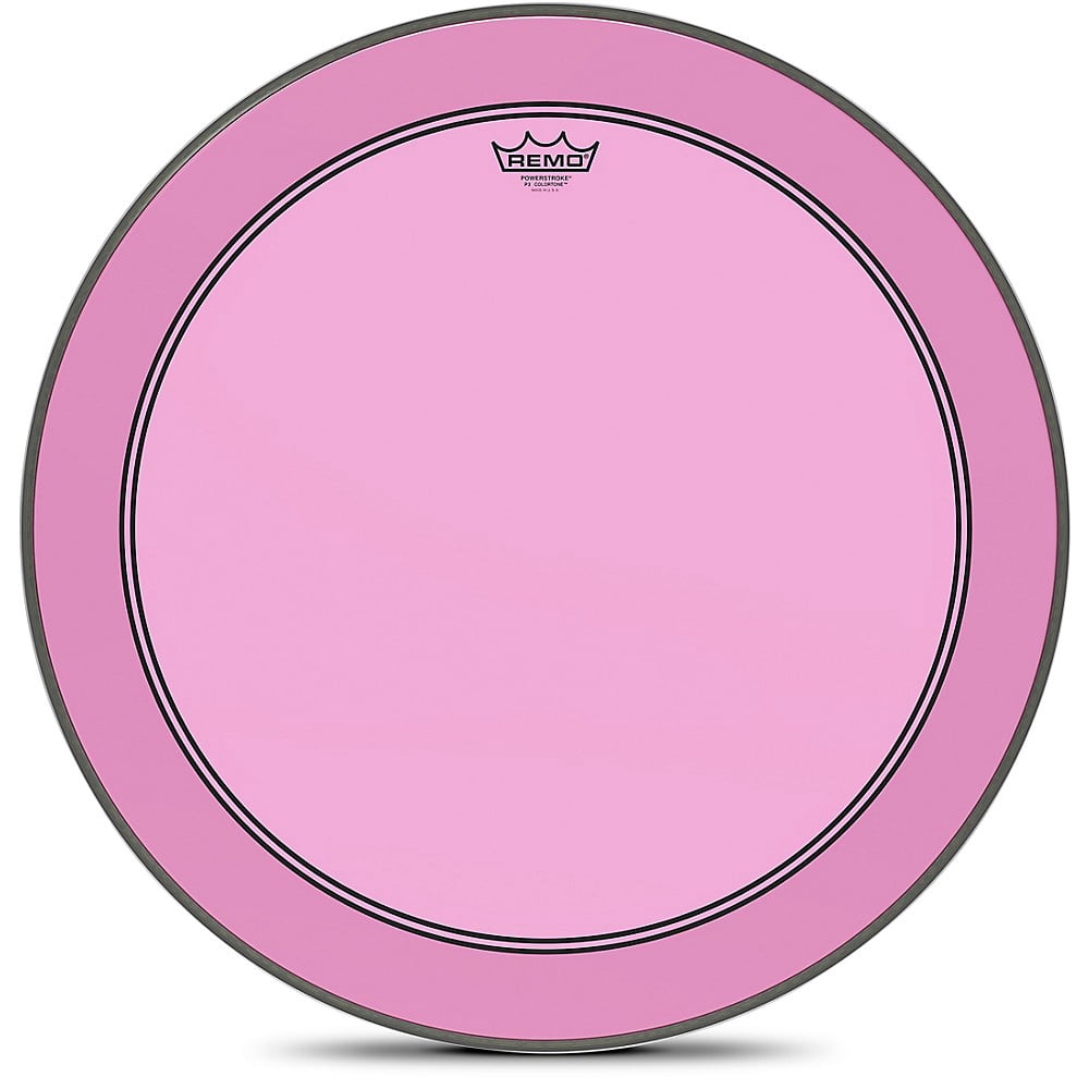 Remo Powerstroke P3 Colortone Pink Bass Drum Head 24 in. - Walmart.com