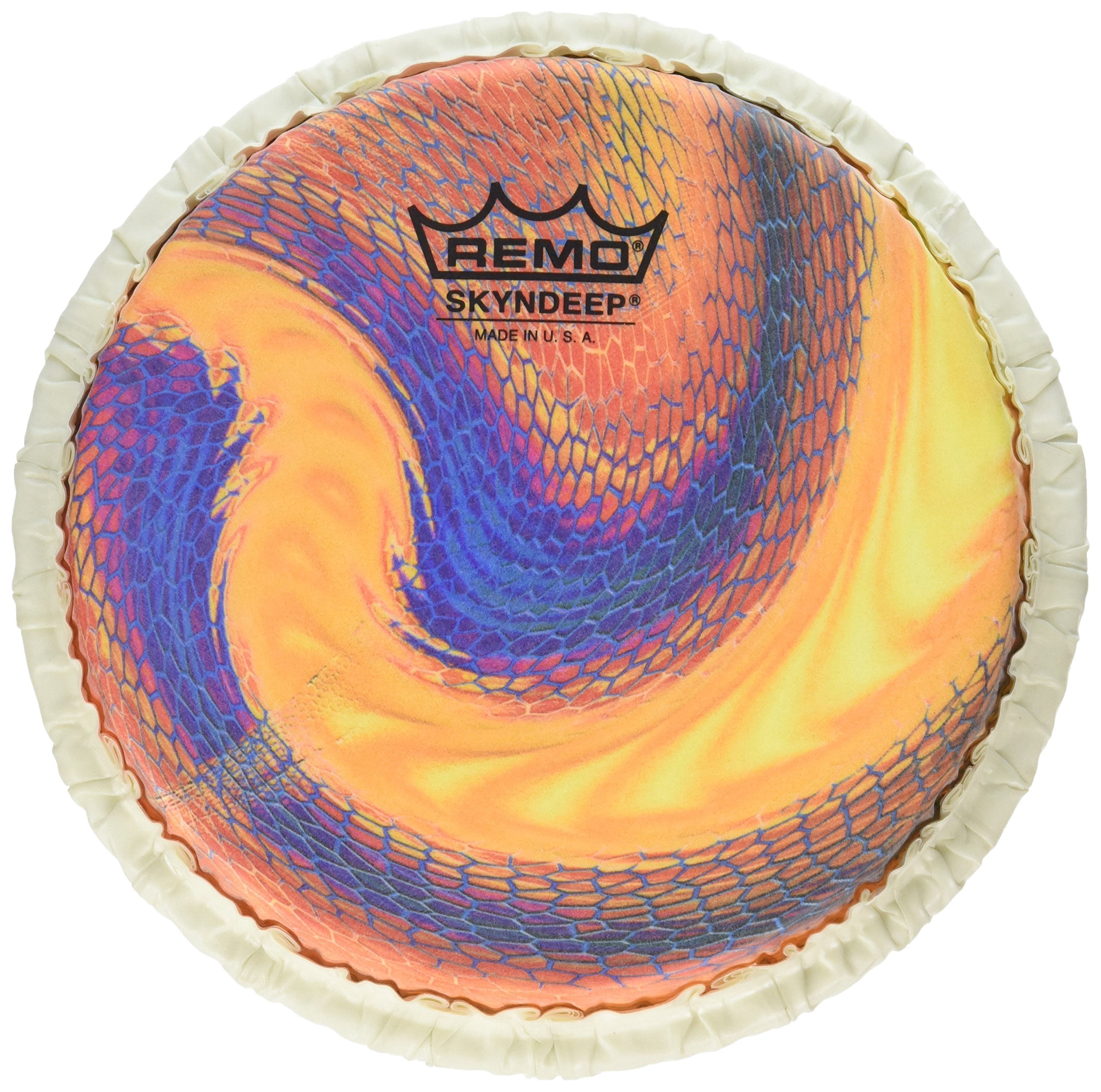 Remo Bongo Drumhead, Tucked, 7.15", SKYNDEEP,"Serpentine Day" Graphic ...