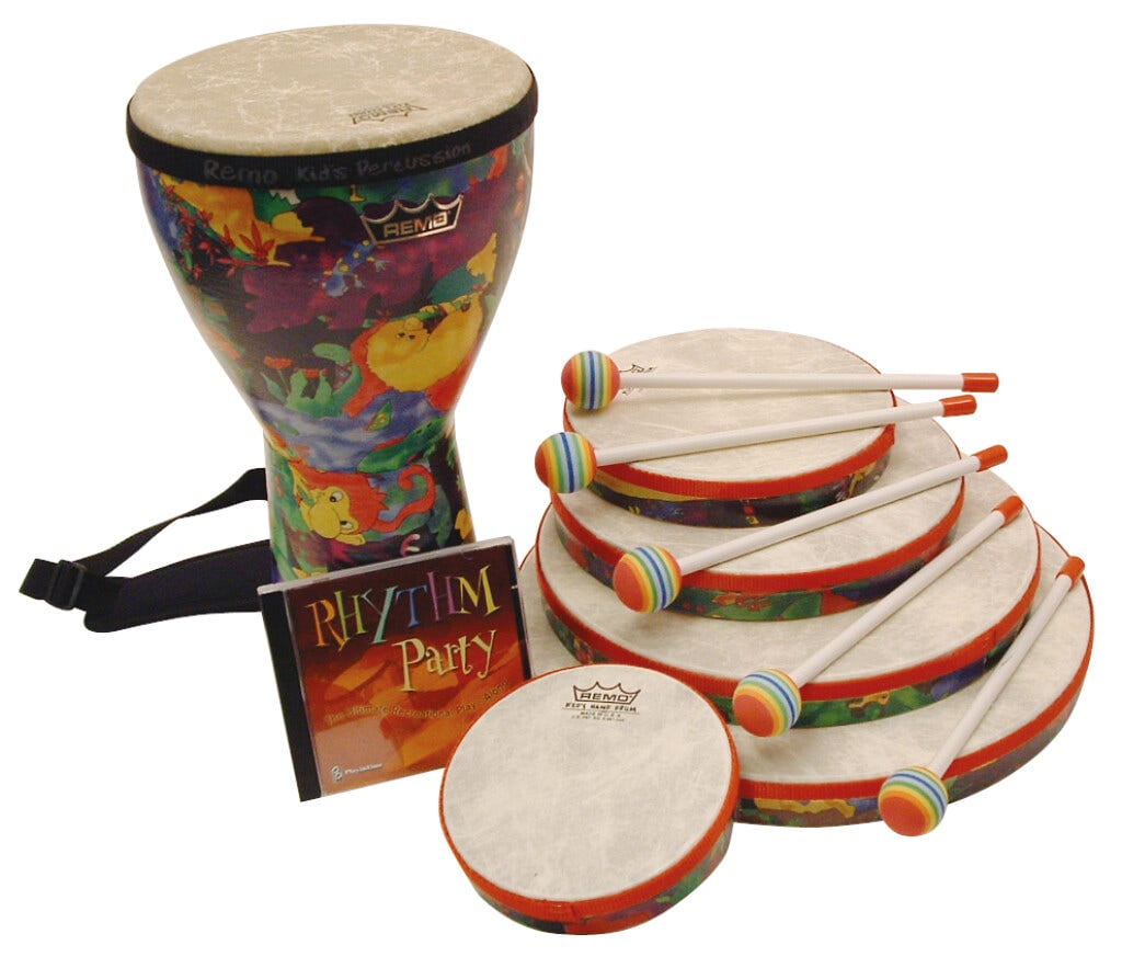 Remo Hand Drums, Djembe, & CD Percussion Set - Walmart.com