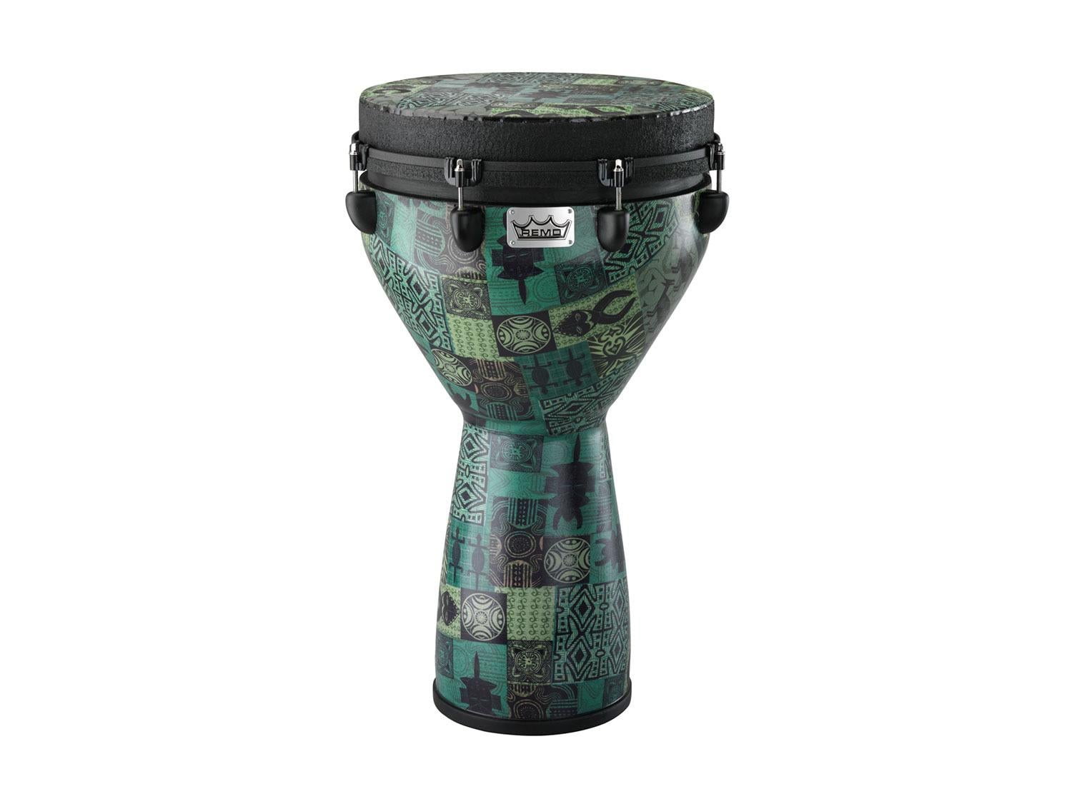 Mondo Djembe Drum - 14" - Green Kintekloth - Walmart.com