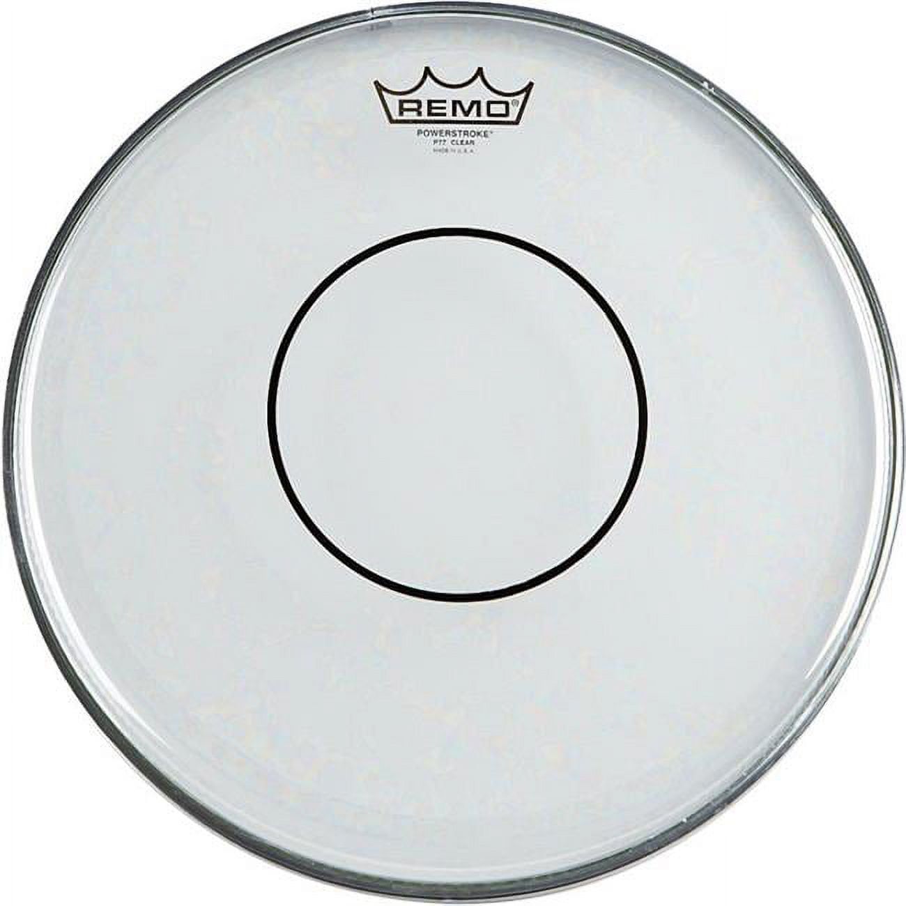 Remo P70314C2-U 14 in. Powerstroke 77 Clear Clear Dot Drumhead with Top ...