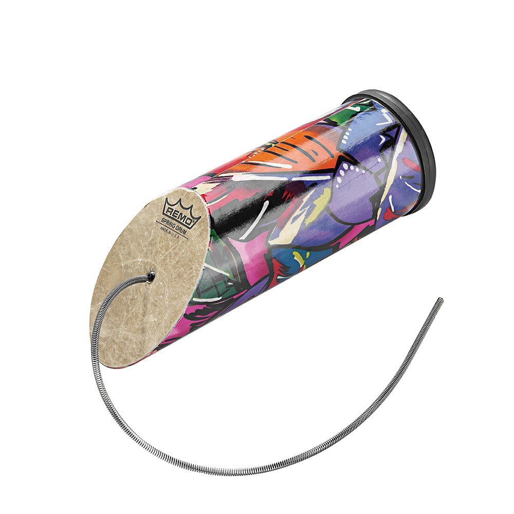 Remo Trilok Gurtu Spring Drums 10 x 4 in., Lightning Graphics, Angled ...