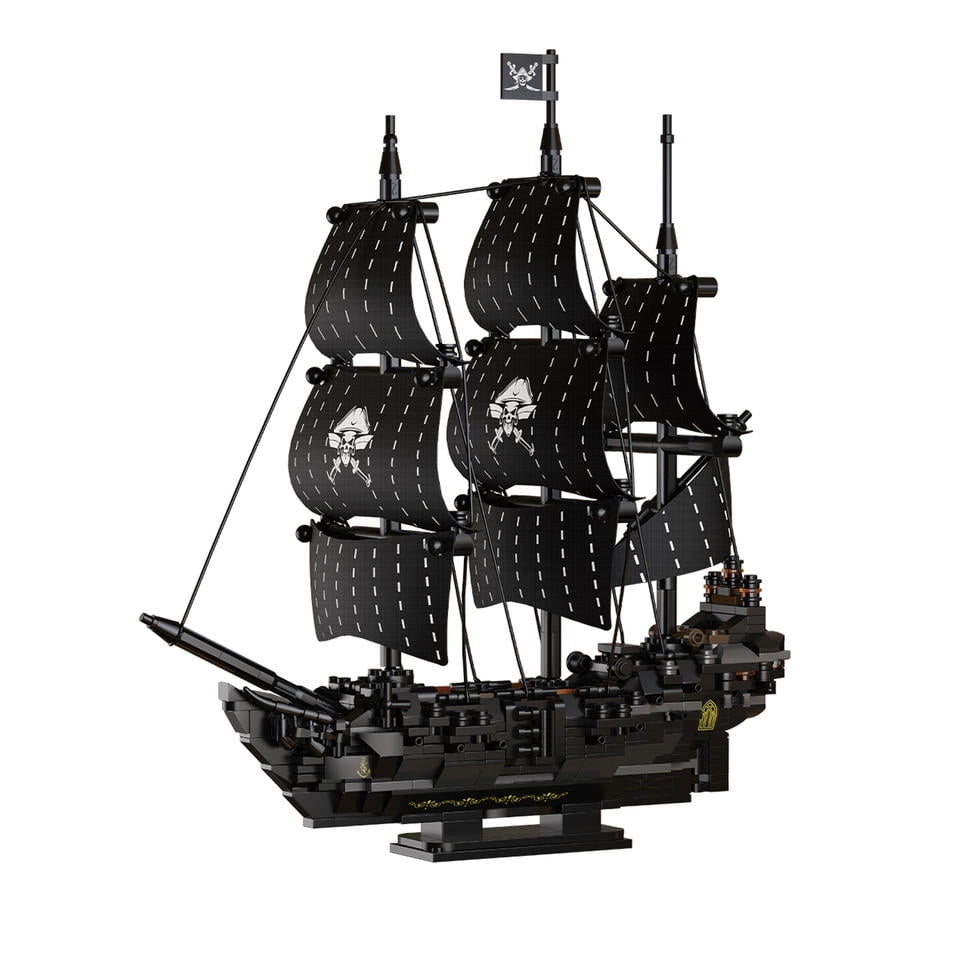 Remocguys Black Pearl Pirate Ship Building Sets Compatible with Lego ...