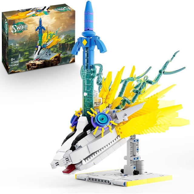 Remocguys Dragon Head Building Blocks Sets Compatible with Lego Sword ...