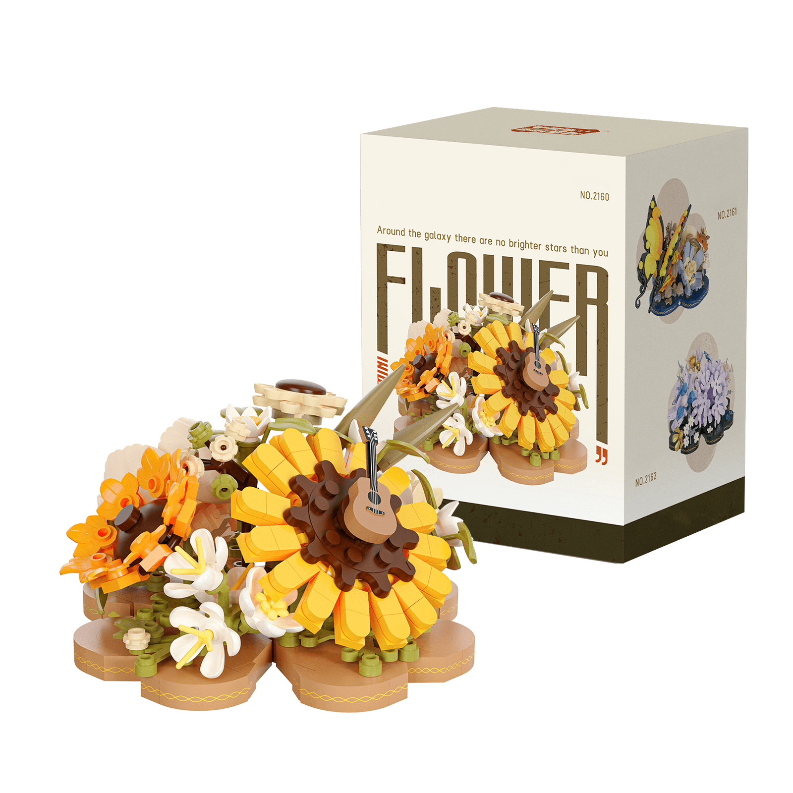 Remocguys Flower Bouquet Building Set Mini Sunflower for Adults Not ...