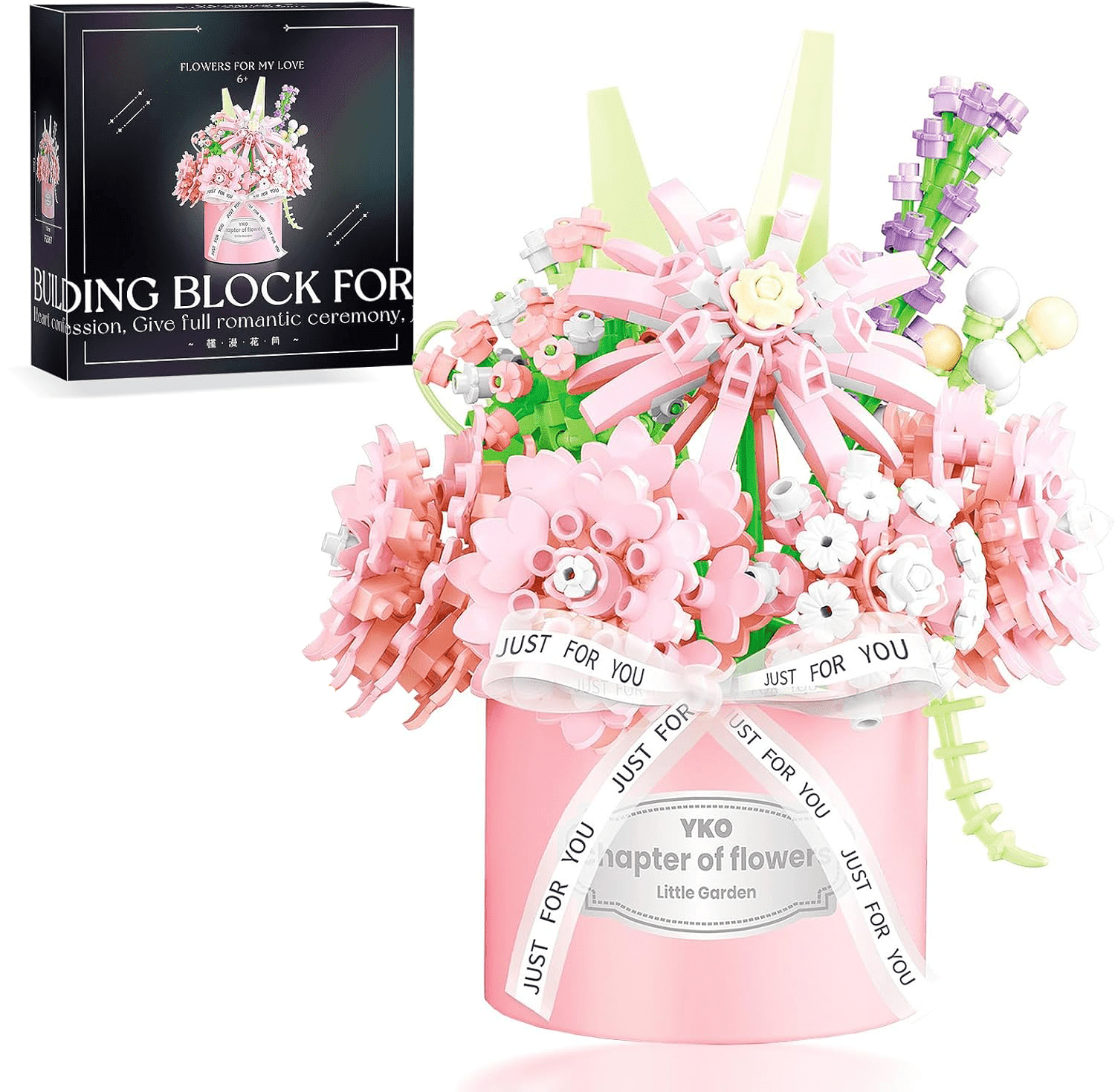 Remocguys Flower Bouquet Building Sets Carnation for Adults Not ...