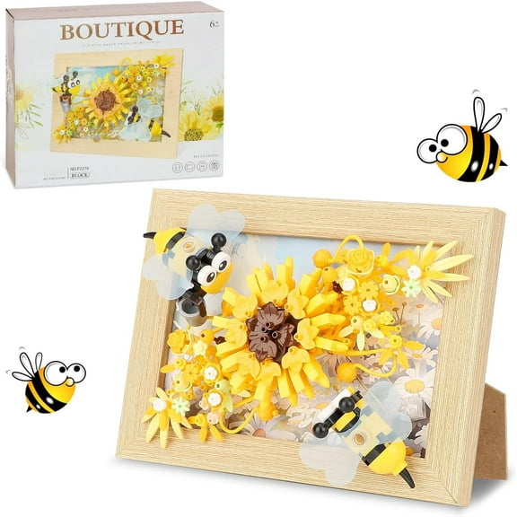 Brickcraft Hydrangea Flower Buildable Kit, 121-Piece Artificial Flower ...