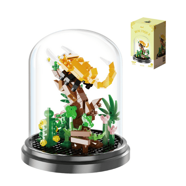 HI-REEKE Flower Micro Mini Building Block Set Hibiscus Bouquet Building ...