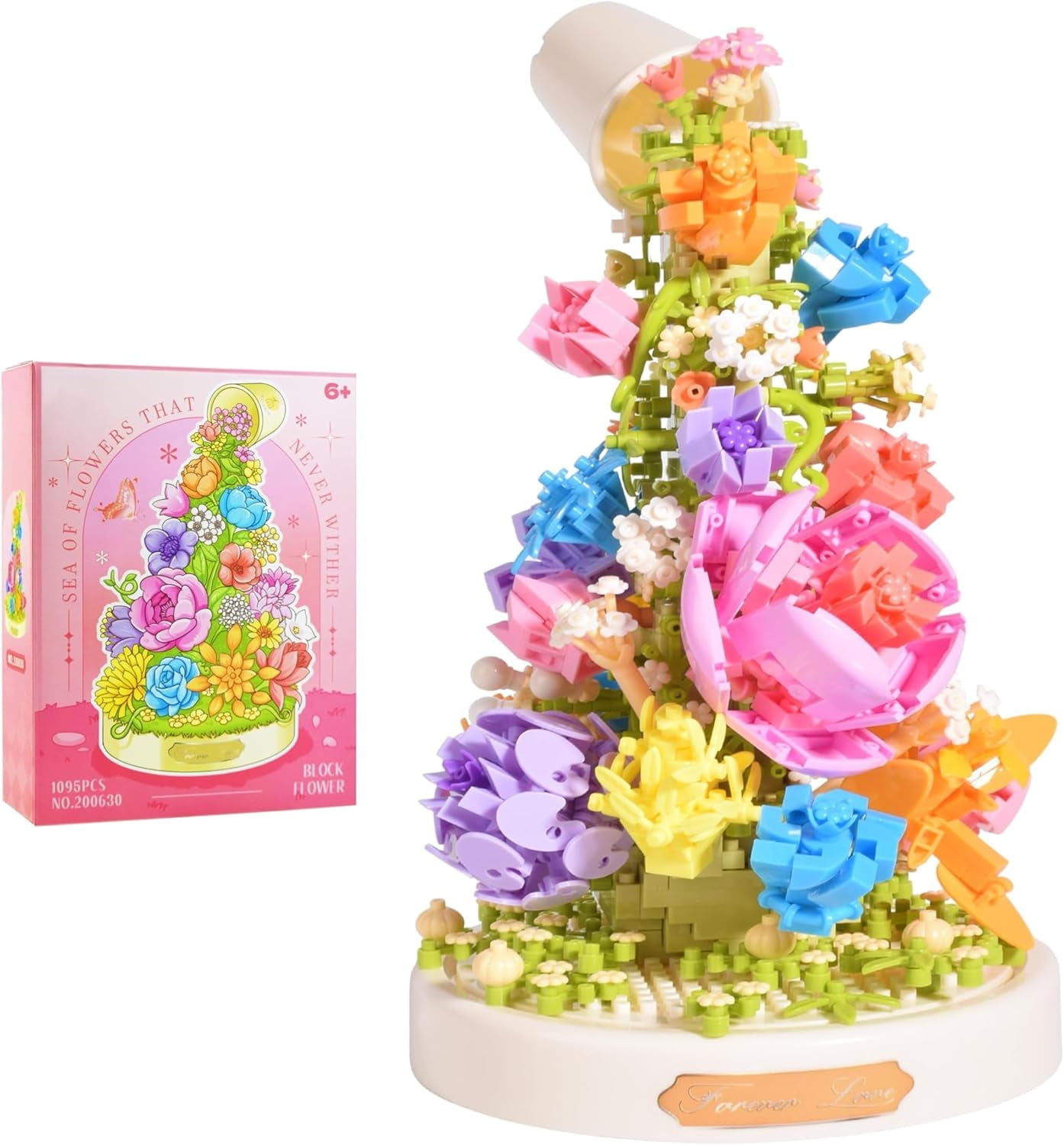 Remocguys Flowers Building Set with LED Not Compatible with Lego ...