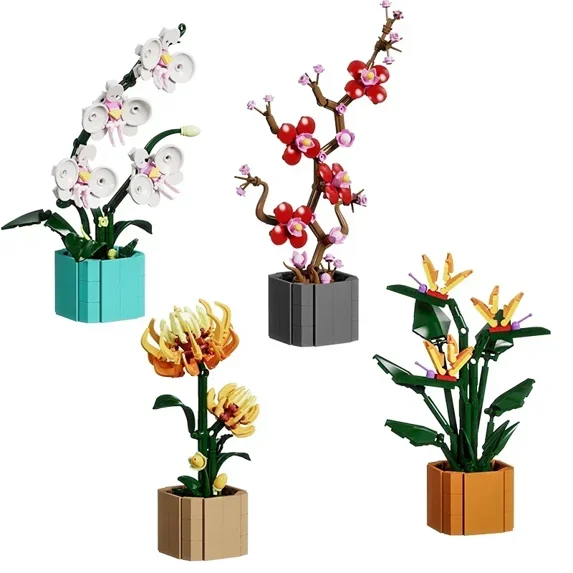 Remocguys Flowers Building Sets Botanical Collection for Adults ...