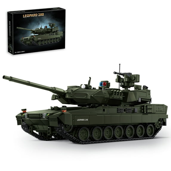 Remocguys Leopard 2 A8 Army Tank Building Sets, Compatible with Lego ...