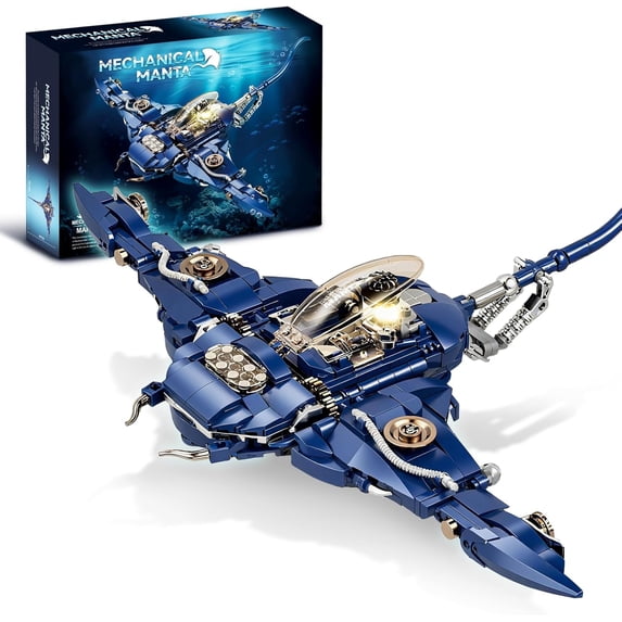 Remocguys Mechanical Manta Building Sets Compatible with Lego Animal ...